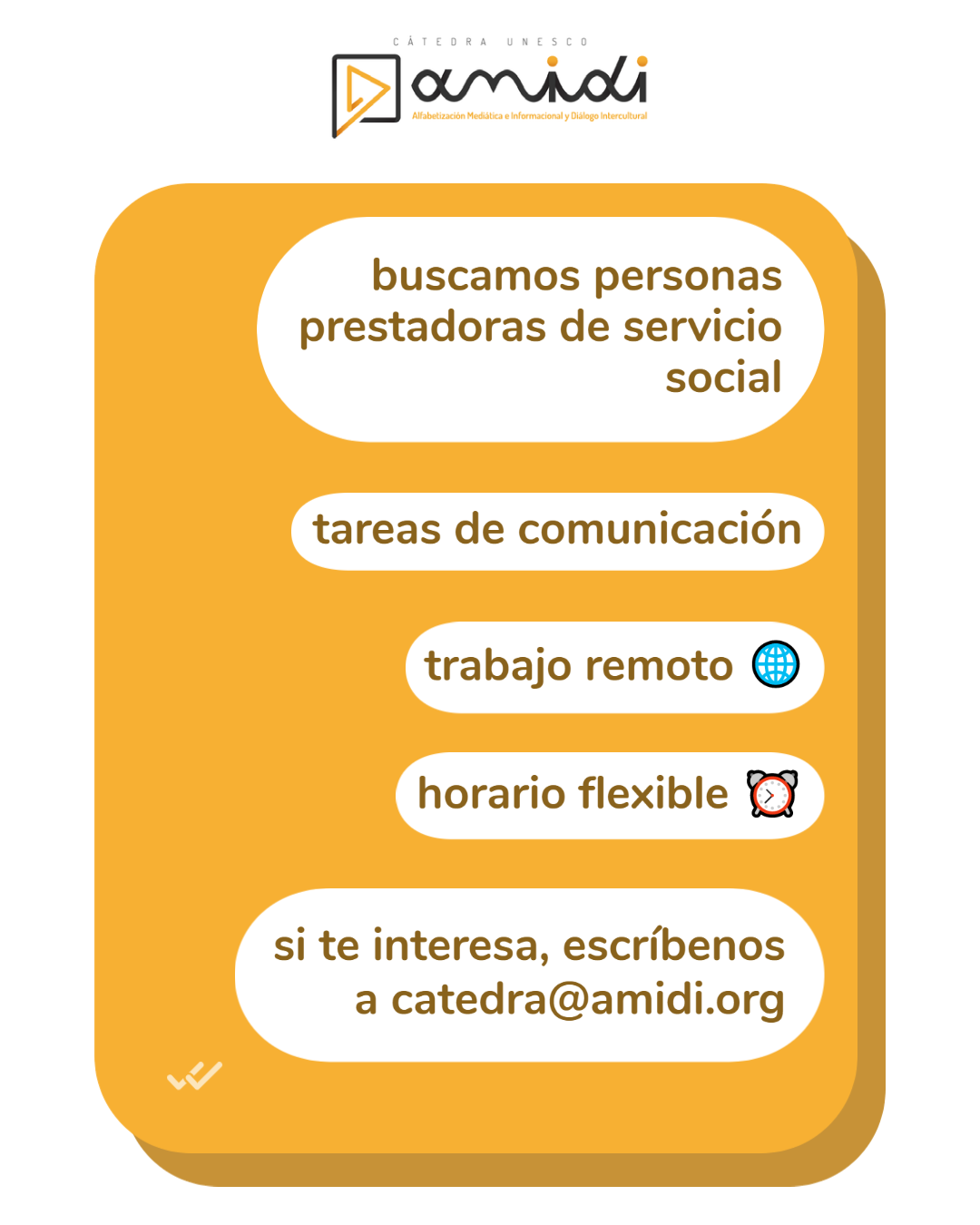 Realiza tu servicio social haciendo comunicación en la Cátedra UNESCO ...